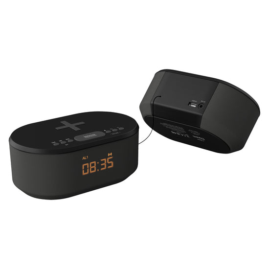 i-box Dawn Bedside Alarm Clock with Wireless Charging