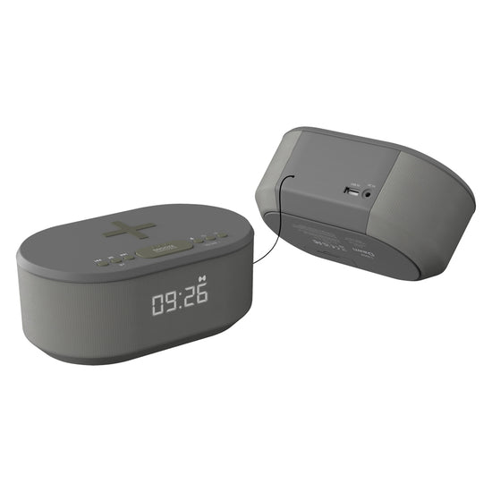 i-box Dawn Bedside Alarm Clock with Wireless Charging
