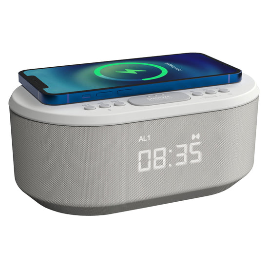 i-box Dawn Bedside Alarm Clock with Wireless Charging