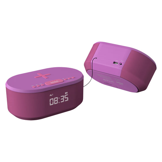 i-box Dawn Bedside Alarm Clock with Wireless Charging